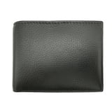 George Men's Genuine Milled Leather Bifold Wallet with Wing Black RFID ...