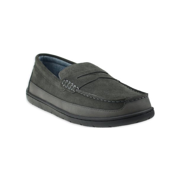 George Men's Genuine Suede Penny Loafer Slipper - Walmart Business Supplies