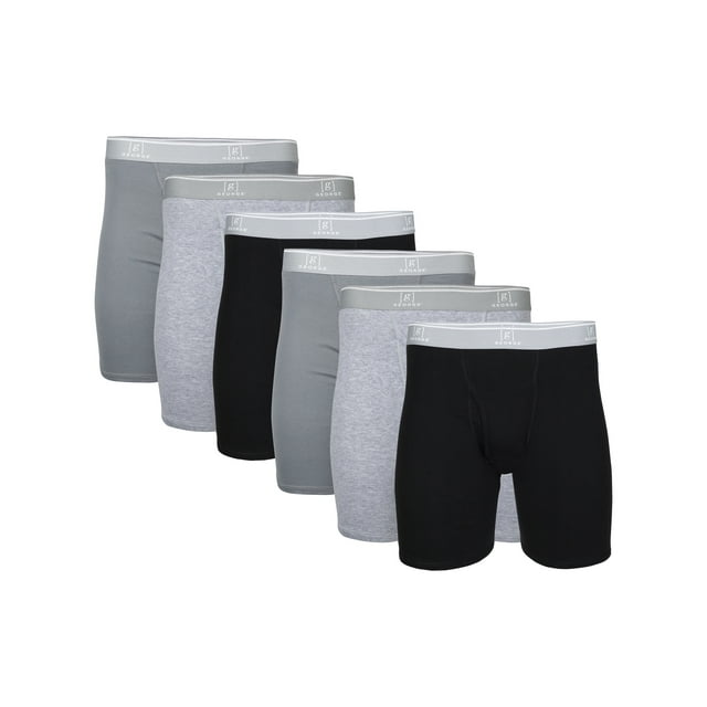 George Men's Long Leg Boxer Briefs, 6-Pack - Walmart Business Supplies