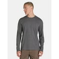 George Men's & Big Men's Crewneck T-Shirt with Long Sleeves, Size XS ...
