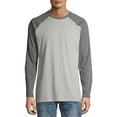 George Men's Long Sleeve Crewneck Raglan T-Shirt - Walmart.com