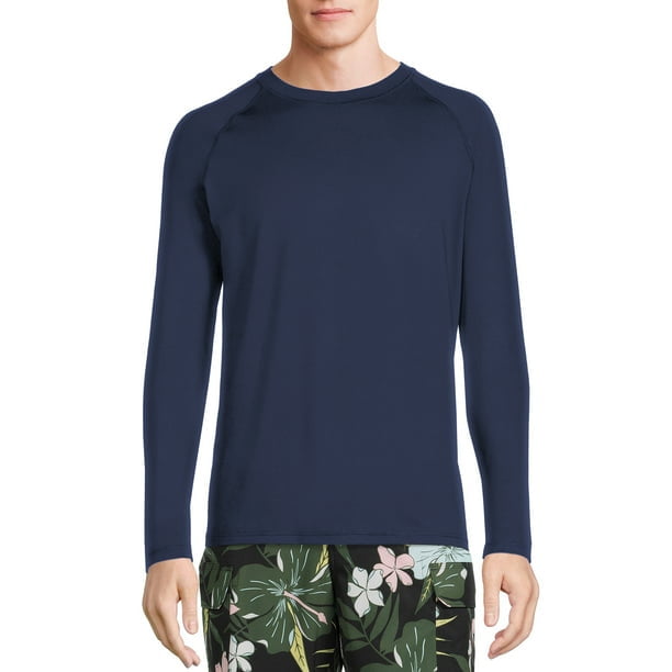 George Men's Long Sleeve Rash Guard with UPF50+, up to Size 5XL ...