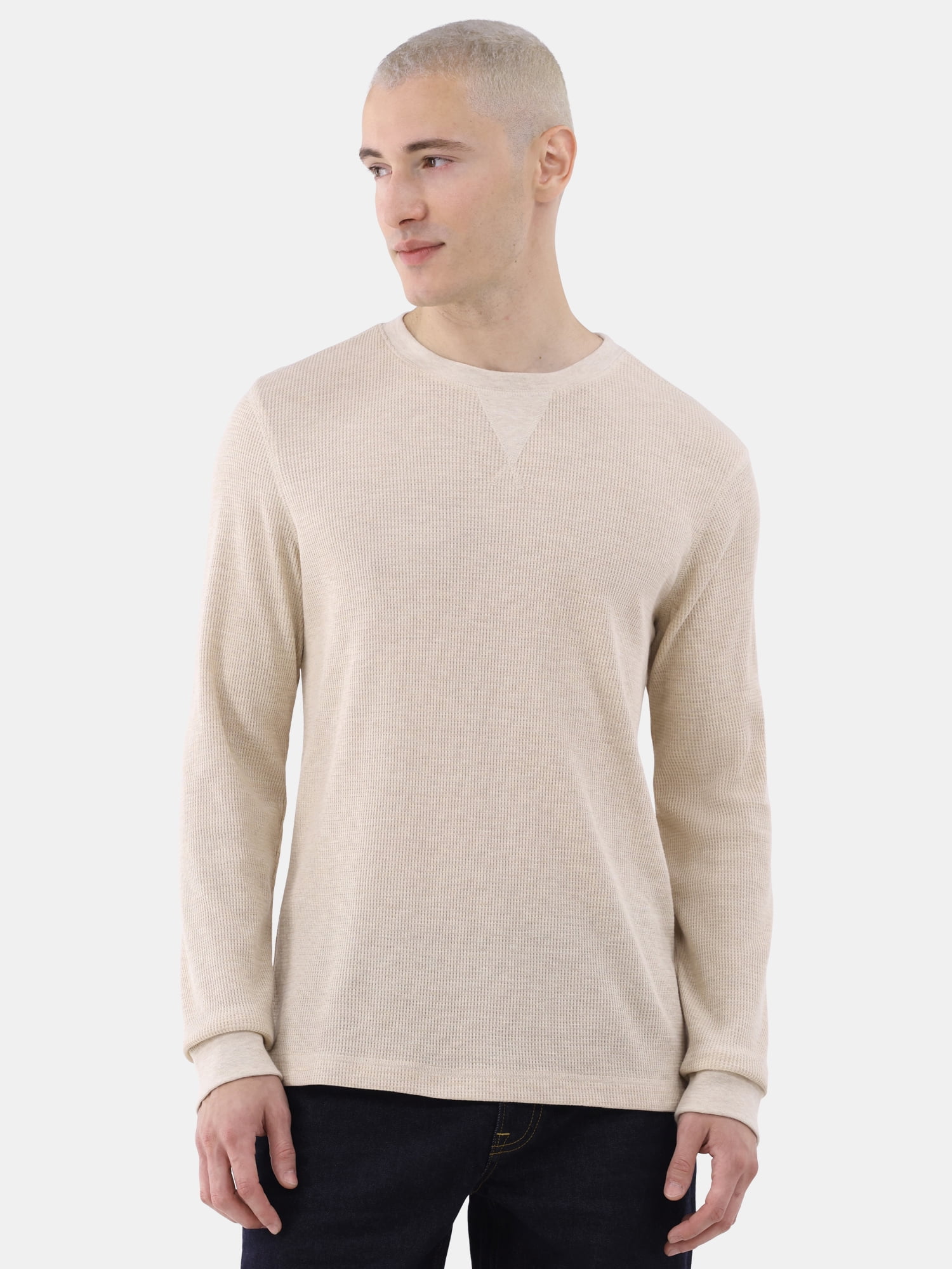 George Men's & Big Men’s Crewneck Thermal Shirt with Long Sleeves ...