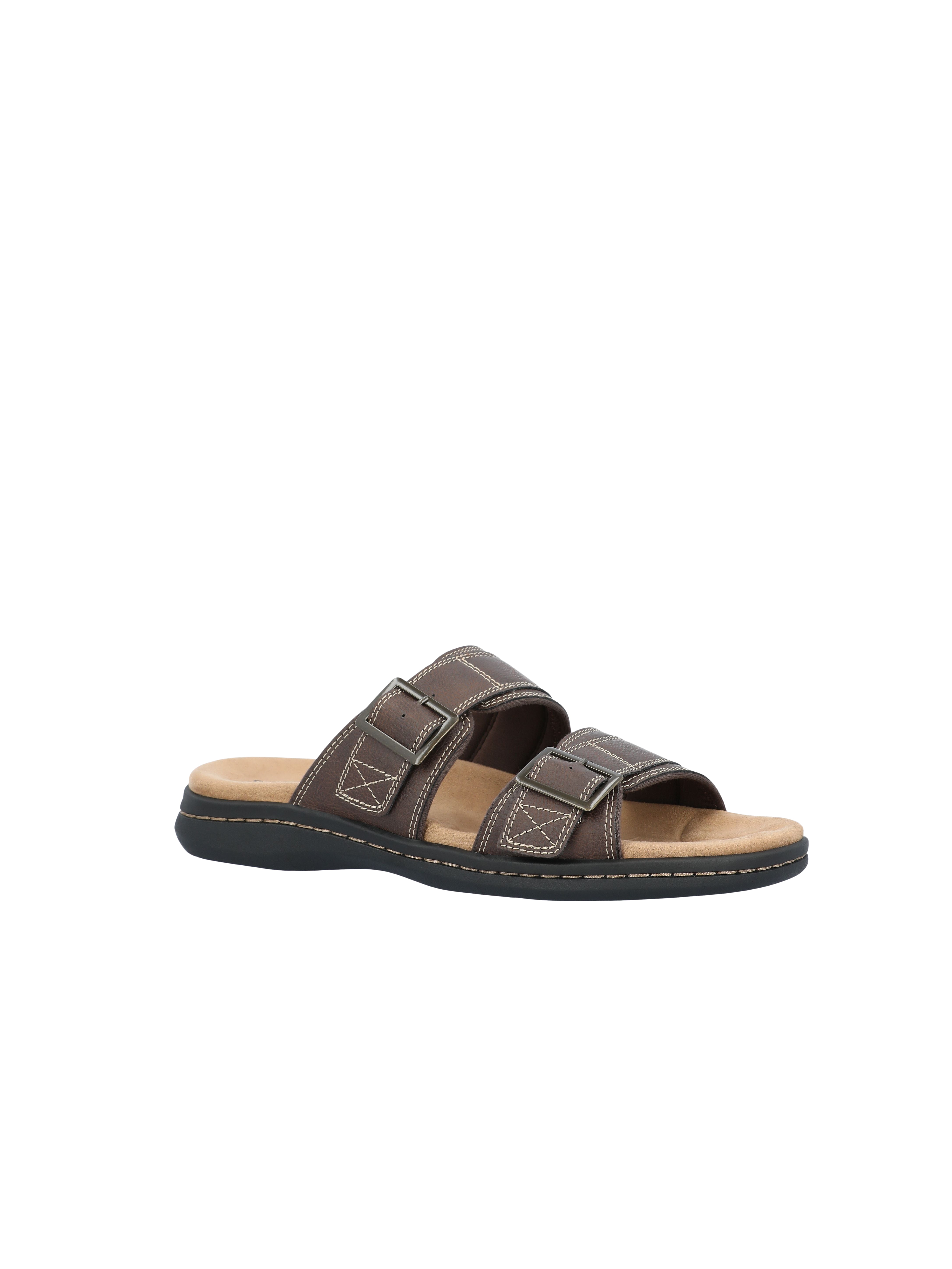 George Men's Marina Two Buckle Band Comfort Slide Sandals, Sizes XS-3XL ...