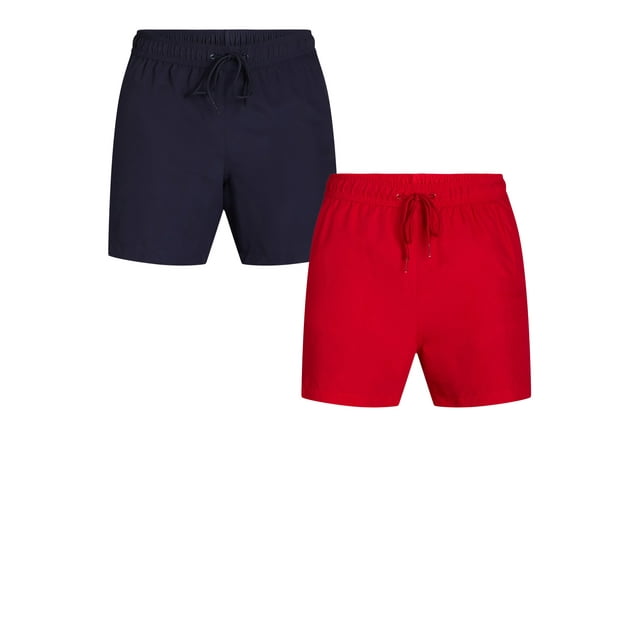 George Men's & Big Men's 2-Pack Swim Trunks, 6" Inseam, Sizes S-3XL ...
