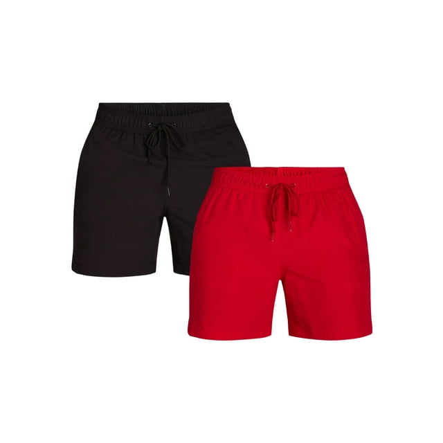 George Men's & Big Men's 2-Pack Swim Trunks, 6" Inseam, Sizes S-3XL ...