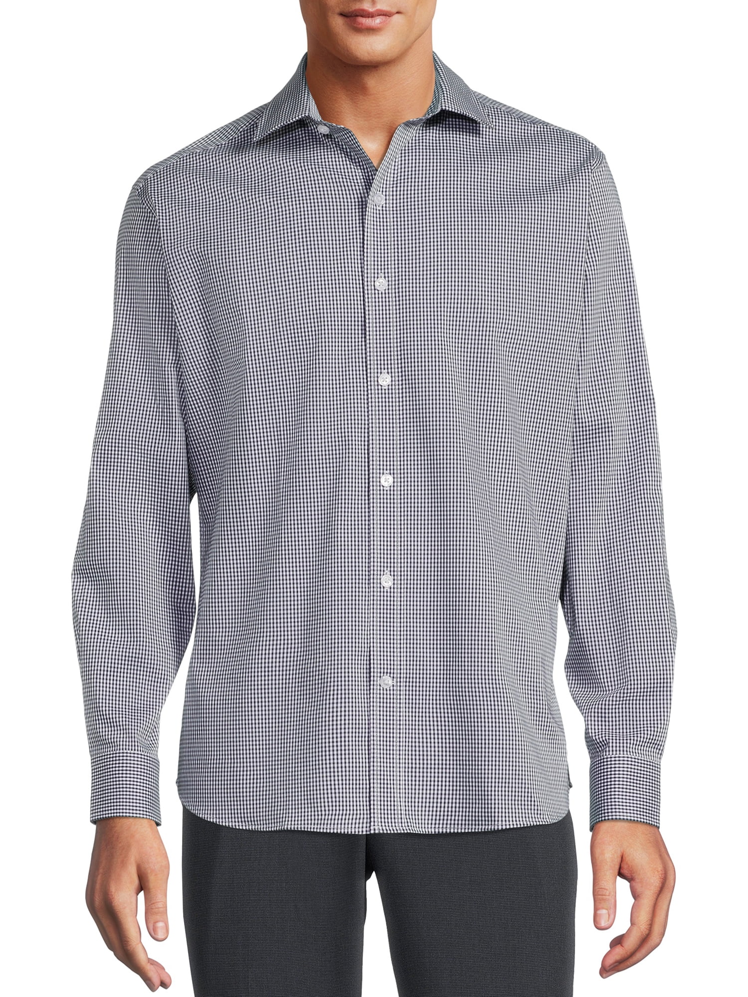 George Men's Modern Fit Dress Shirt - Walmart.com