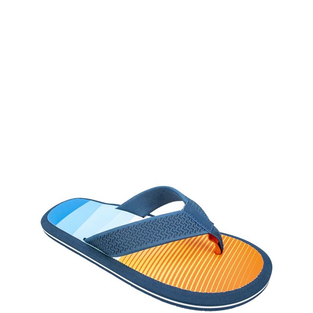 George Men's Cushioned Comfort Flip Flops with Soft-Buffed Edges ...