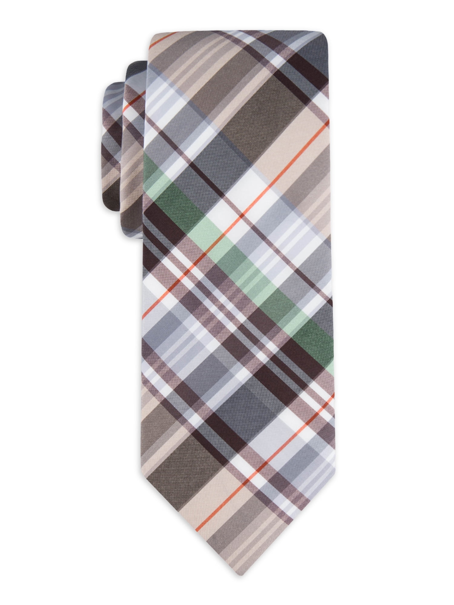 George men's Plaid Slim Width Necktie Neckwear - Walmart.com