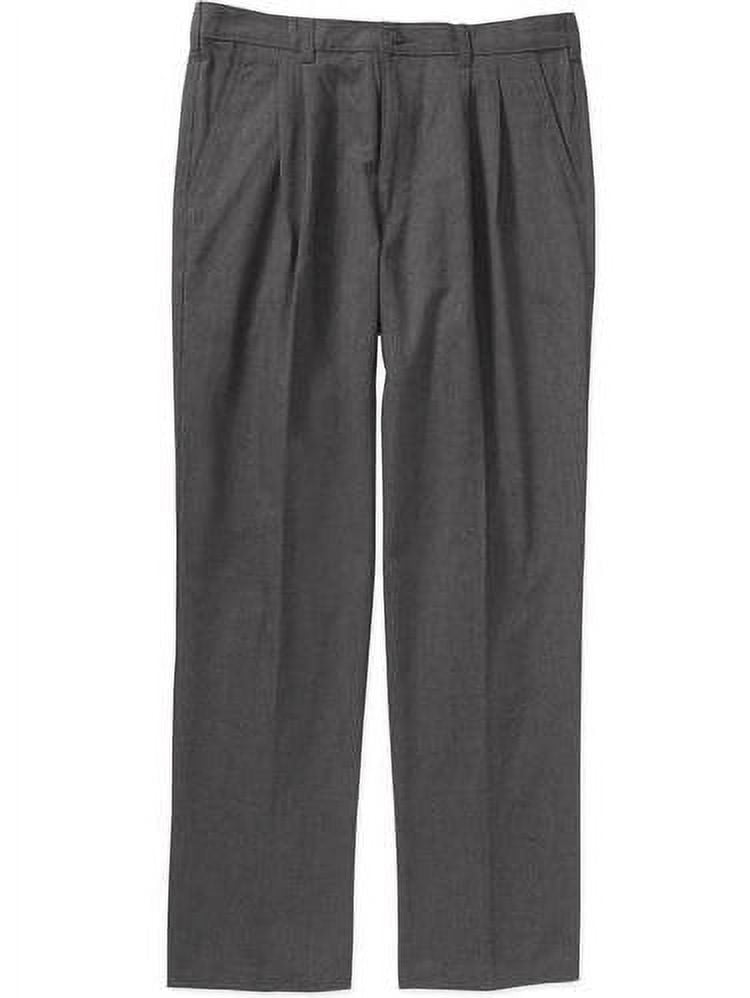 George men's Pleated Front Wrinkle Resistant Pants - Walmart.com