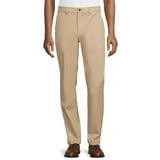 George Men's Straight Leg Khaki Pants Sizes 30 to 52 with Stretch ...