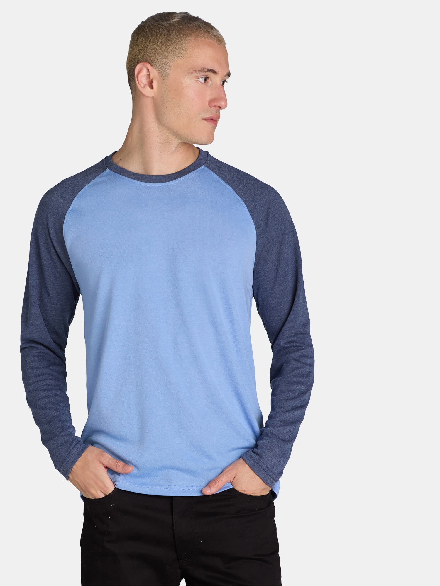 George men's Raglan Crewneck Tee - Long Sleeve - Walmart.com