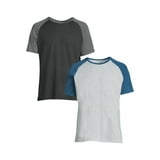 George Men's Raglan Tee with Short Sleeves, 2-Pack - Walmart.com