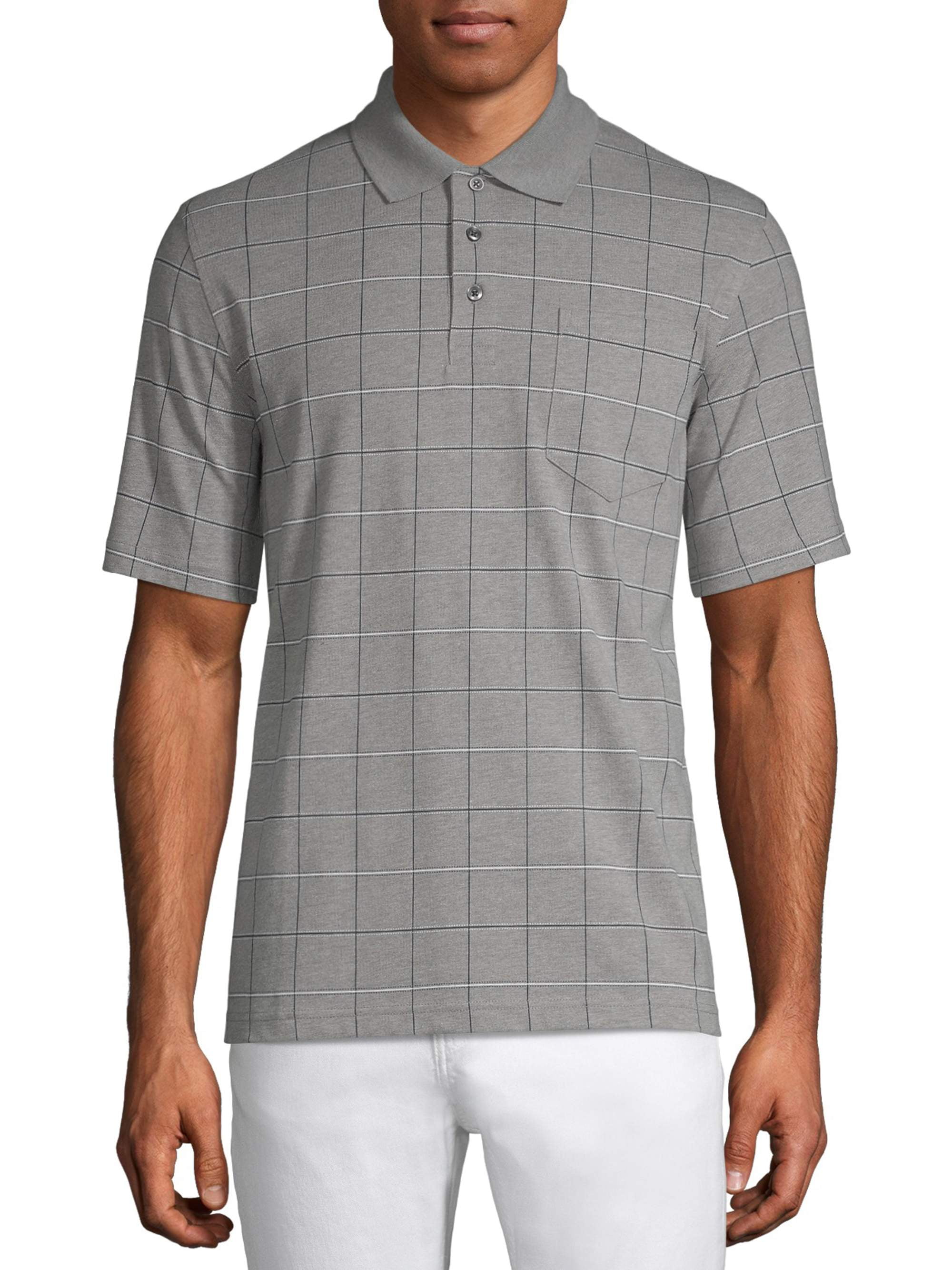 George Men's Short Sleeve Pattern Jersey Polo - Walmart.com