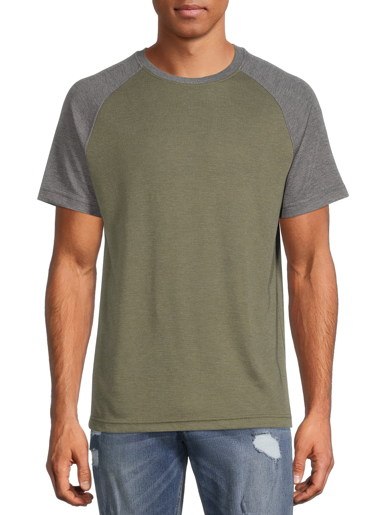 George Men's Short Sleeve Raglan T-Shirt - Walmart.com