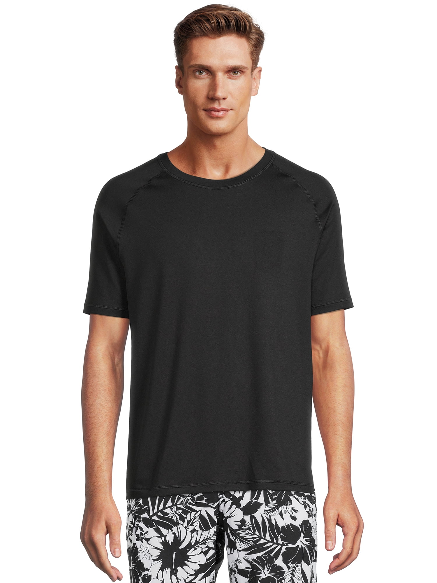 George Men's Short Sleeve Rash Guard with UPF50+ - Walmart Business ...