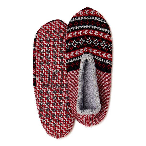 George Men's Slipper Socks, 1-Pack - Walmart Business Supplies