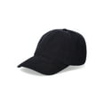 George Men's Solid Cotton Twill Baseball Cap Black Soot Adjustable ...