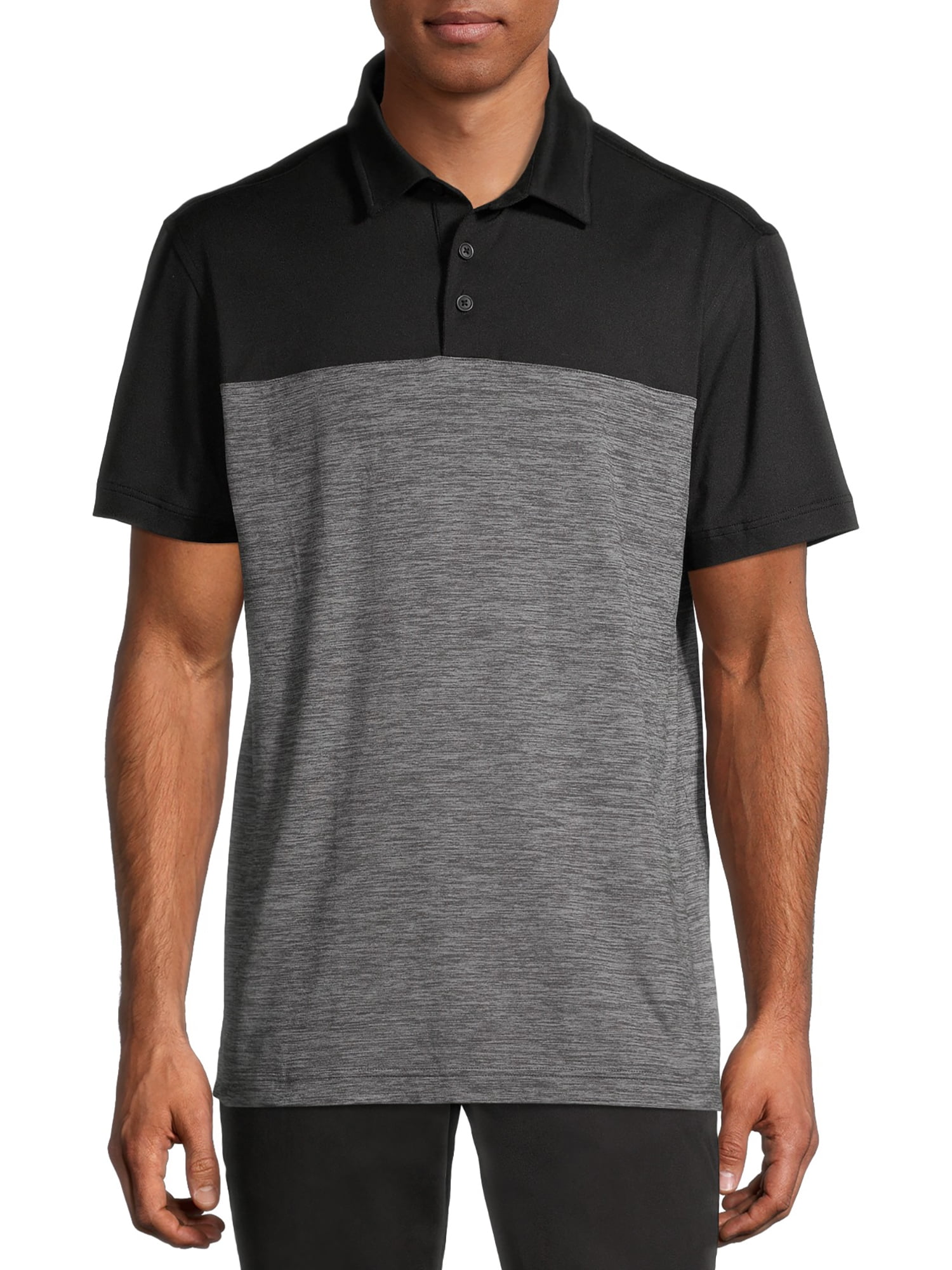 George Men's Textured Short Sleeve Polo - Walmart.com