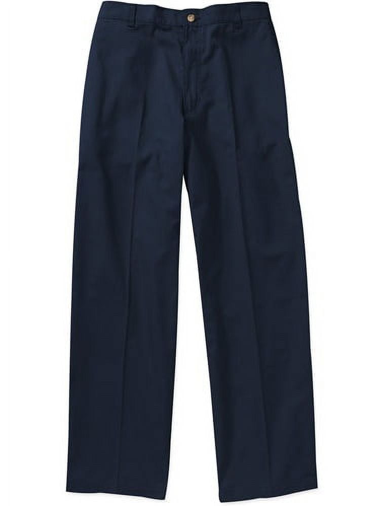 George Men’s Twill Pants with Comfort Waist, Waist Sizes 30-54 ...