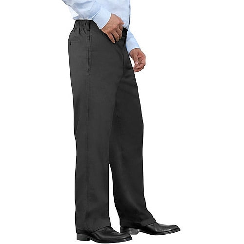 George Men’s Twill Pants with Comfort Waist, Waist Sizes 30-54 ...