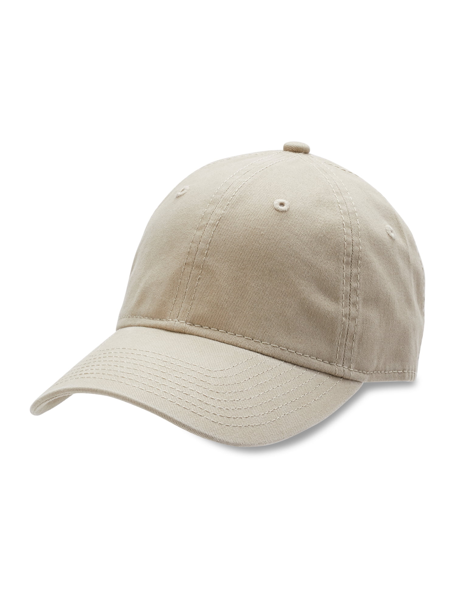George Men's Adjustable Cotton Khaki Baseball Cap with Curved Brim ...