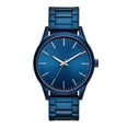 George Men's Watch with Blue Tone Round Case, Blue Sunray Dial and Blue ...