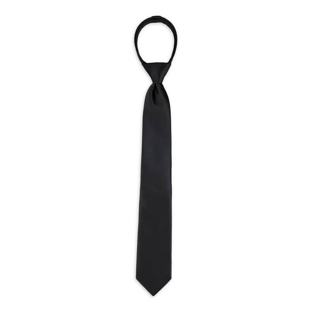 George Men's Zipper Tie, Black - Walmart.com