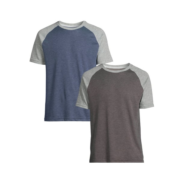 George Men's & Big Men's 2-Pack Raglan Sleeve Tee, Sizes S-3XL ...