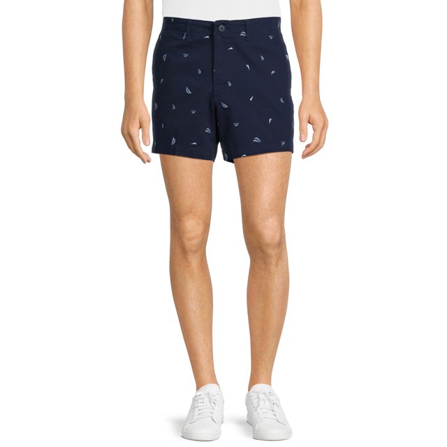 George Men's and Big Men's Flat Front Shorts, 5” Inseam, Sizes 28-54 ...