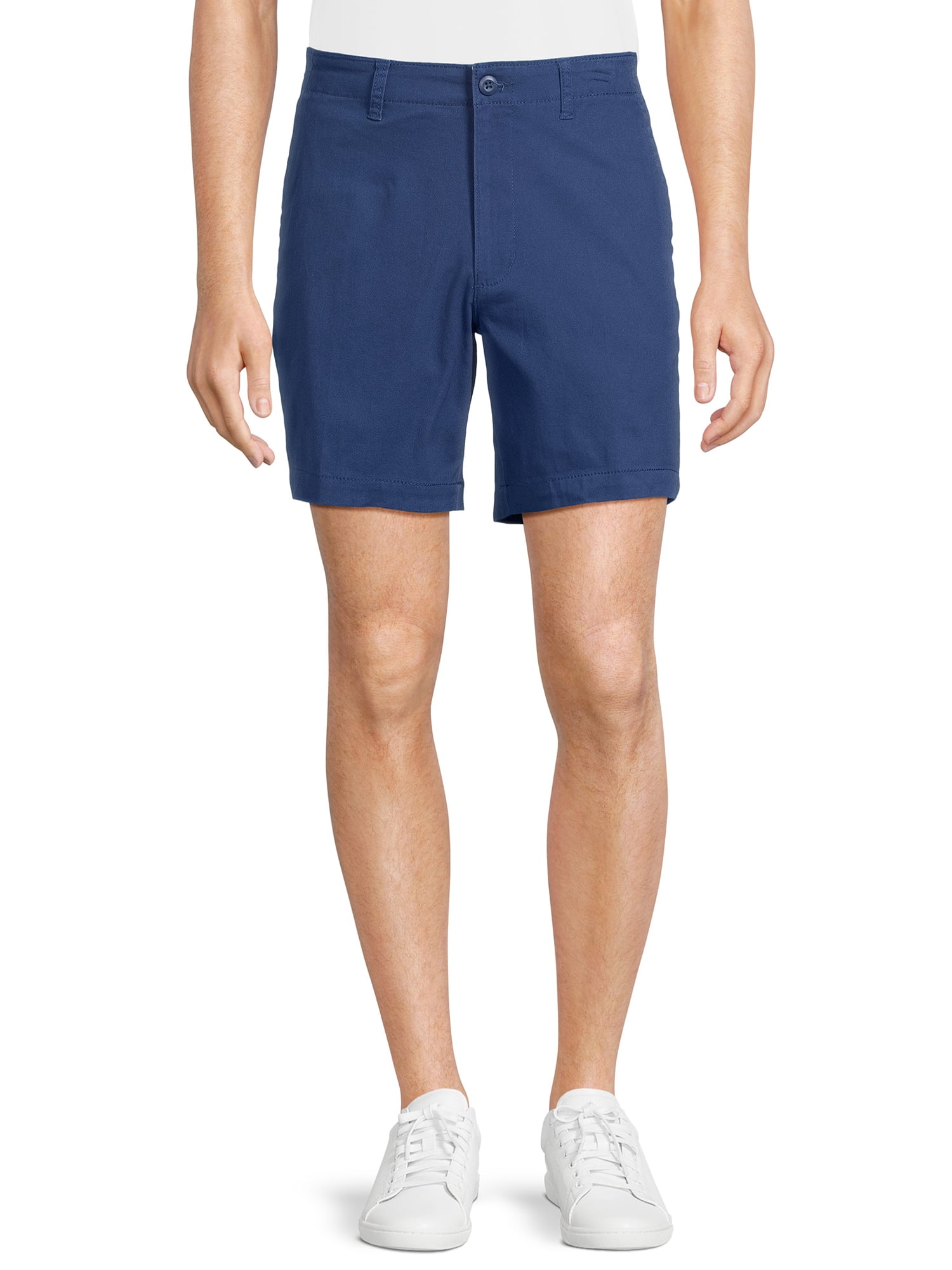 George Men's and Big Men's Flat Front Shorts, 7" Inseam, Sizes 28-54 ...
