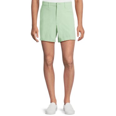 George Men's and Big Men's Flat Front Shorts, 5” Inseam, Sizes 28-54 ...