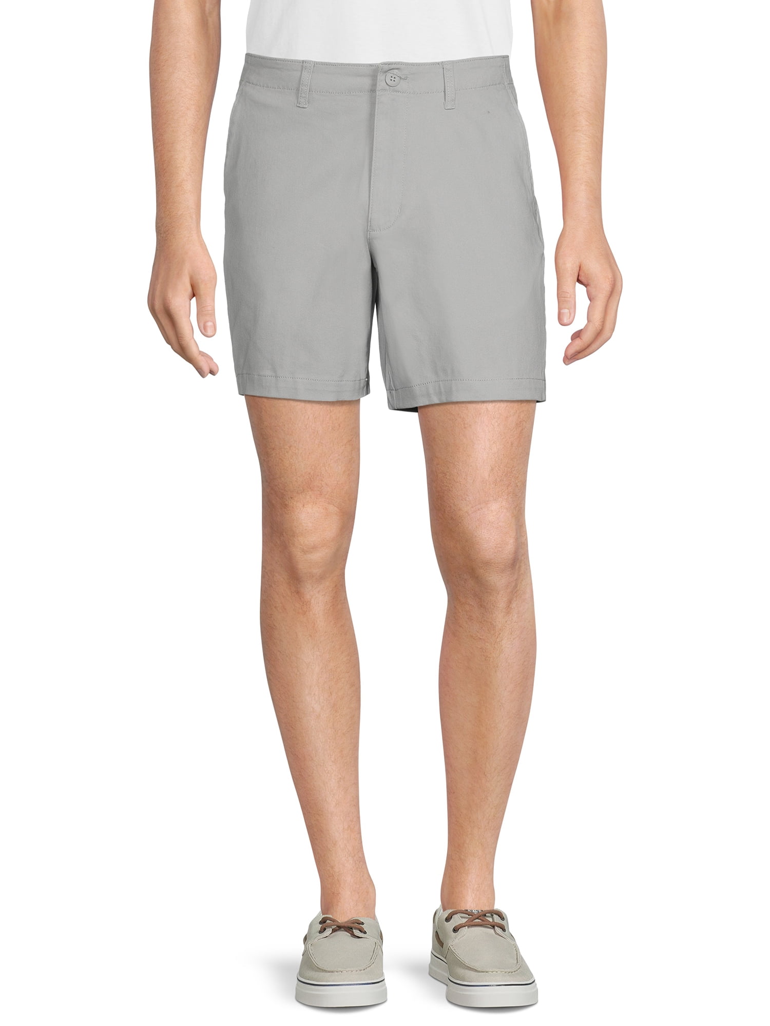 George Men's and Big Men's Flat Front Shorts, 7” Inseam, Sizes 28-54 ...