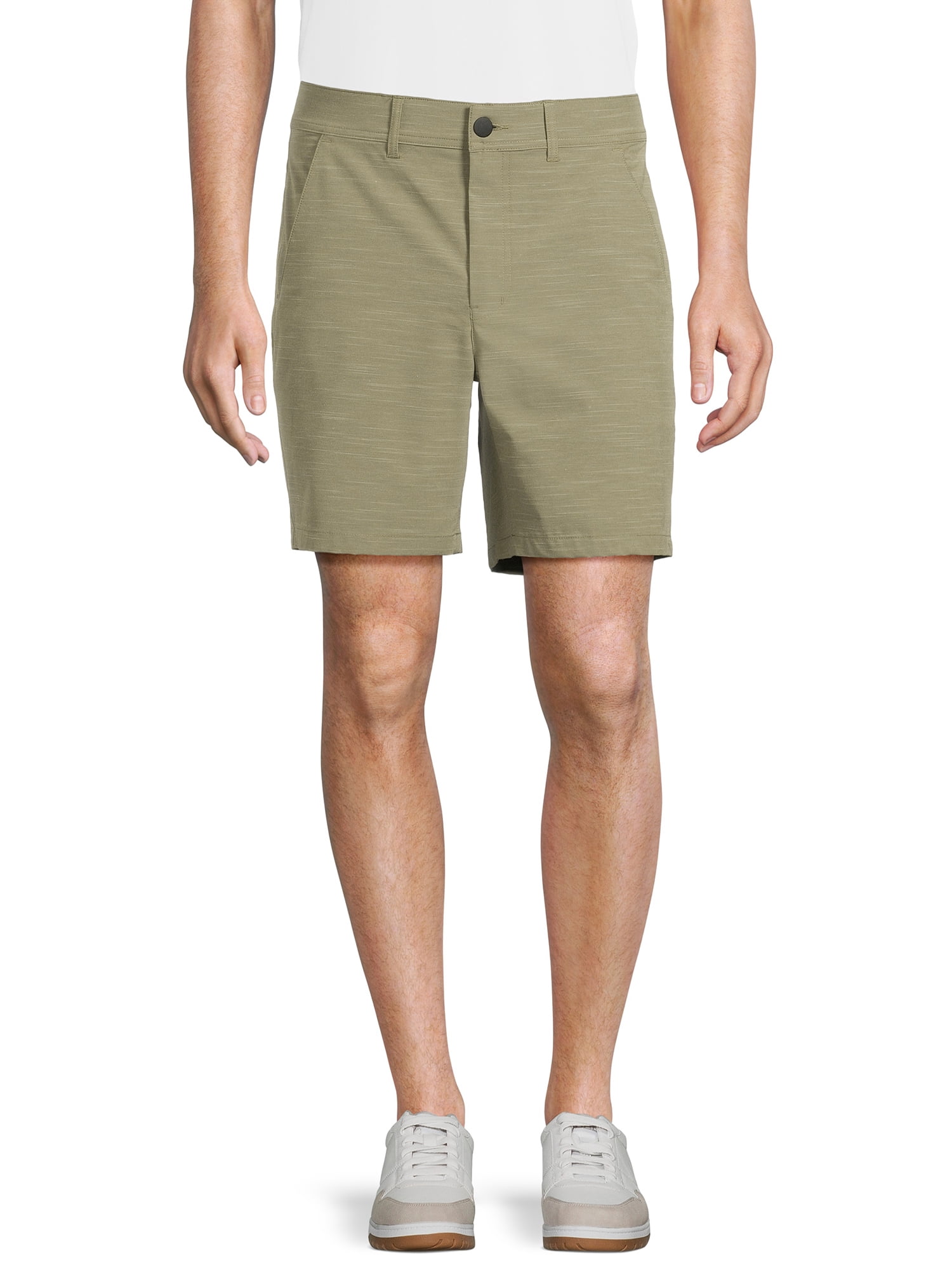 George Men's and Men's Big Flat Front Shorts, 7" Inseam, Sizes 30-46 ...