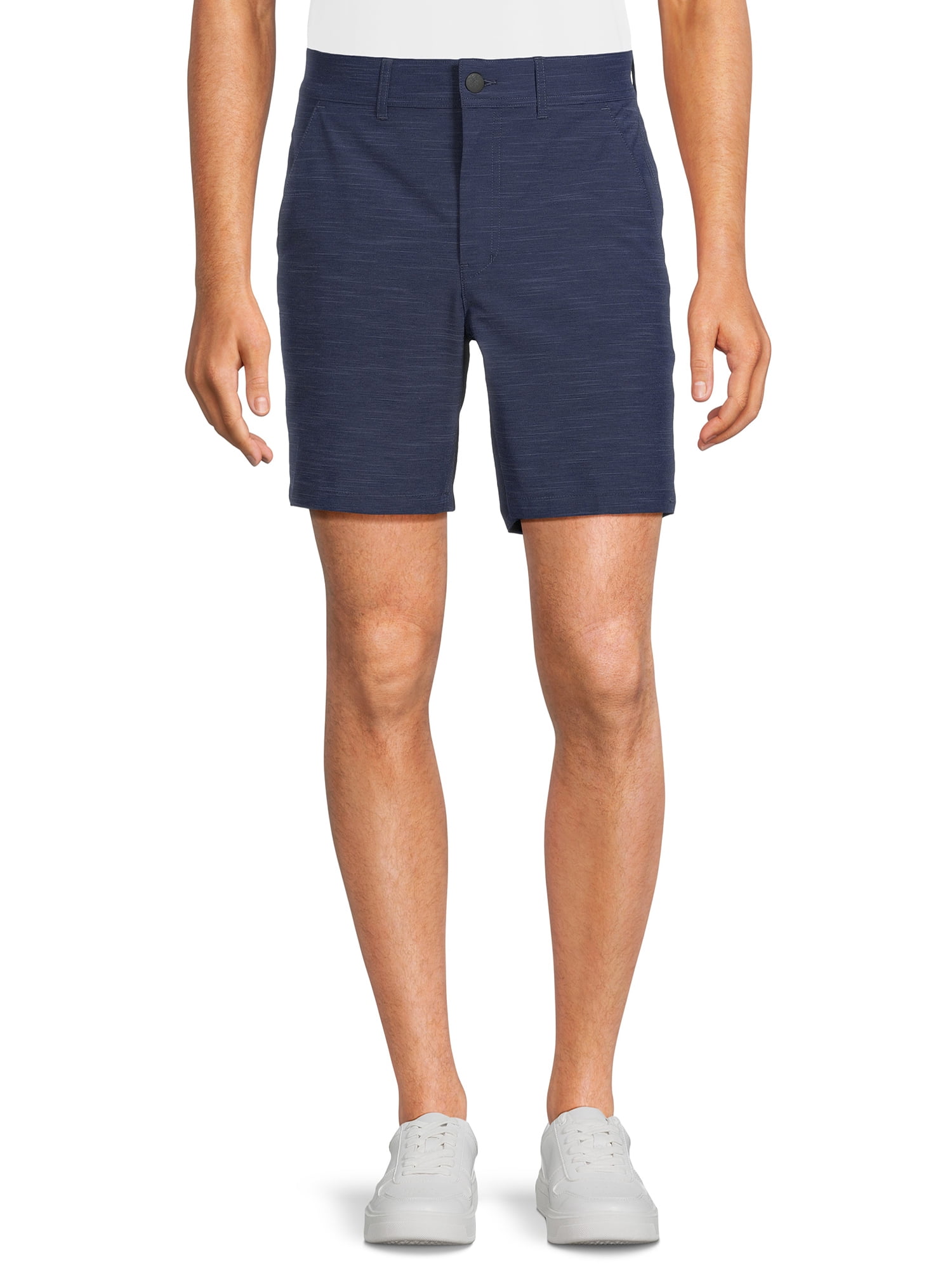 George Men's and Men's Big Flat Front Shorts, 7" Inseam, Sizes 30-46 ...