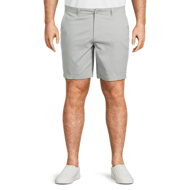 George Men's and Big Men's Flat Front Shorts, 9" Inseam, Sizes 28-54 ...