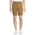 George Men's and Big Men's Flat Front Shorts, 9" Inseam, Sizes 28-54 ...
