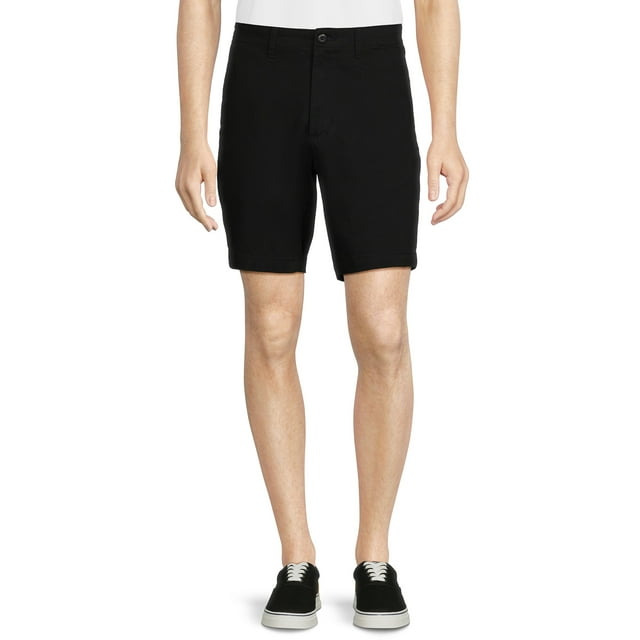 George Men's and Big Men's Flat Front Shorts, 9" Inseam, Sizes 28-54 ...