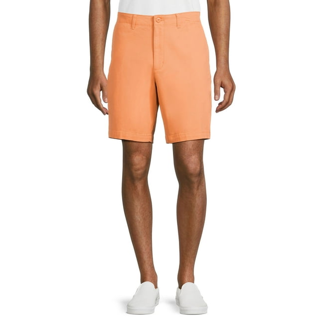 George Men's and Big Men's Flat Front Shorts, 9” Inseam, Sizes 28-54 ...