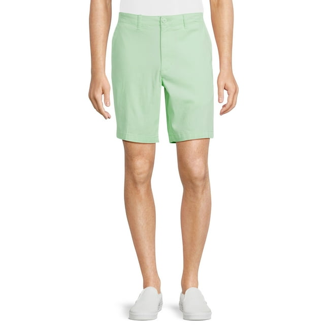 George Men's and Big Men's Flat Front Shorts, 9" Inseam, Sizes 28-54 ...