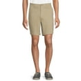 George Men's and Big Men's Flat Front Shorts, 9” Inseam, Sizes 28-54 ...