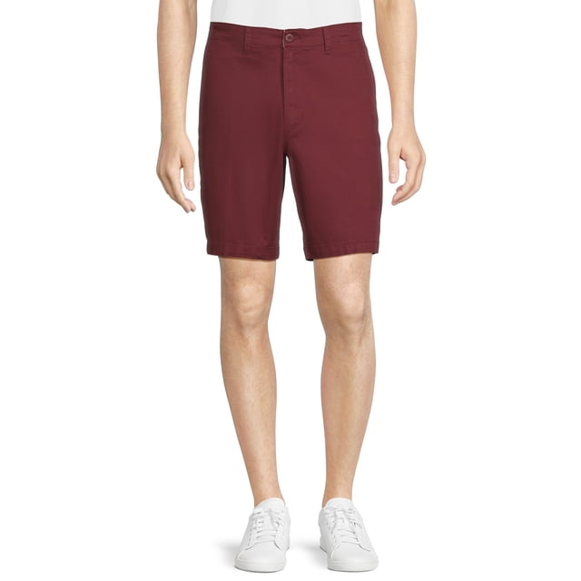 George Men's and Big Men's Flat Front Shorts, 9" Inseam, Sizes 28-54 ...