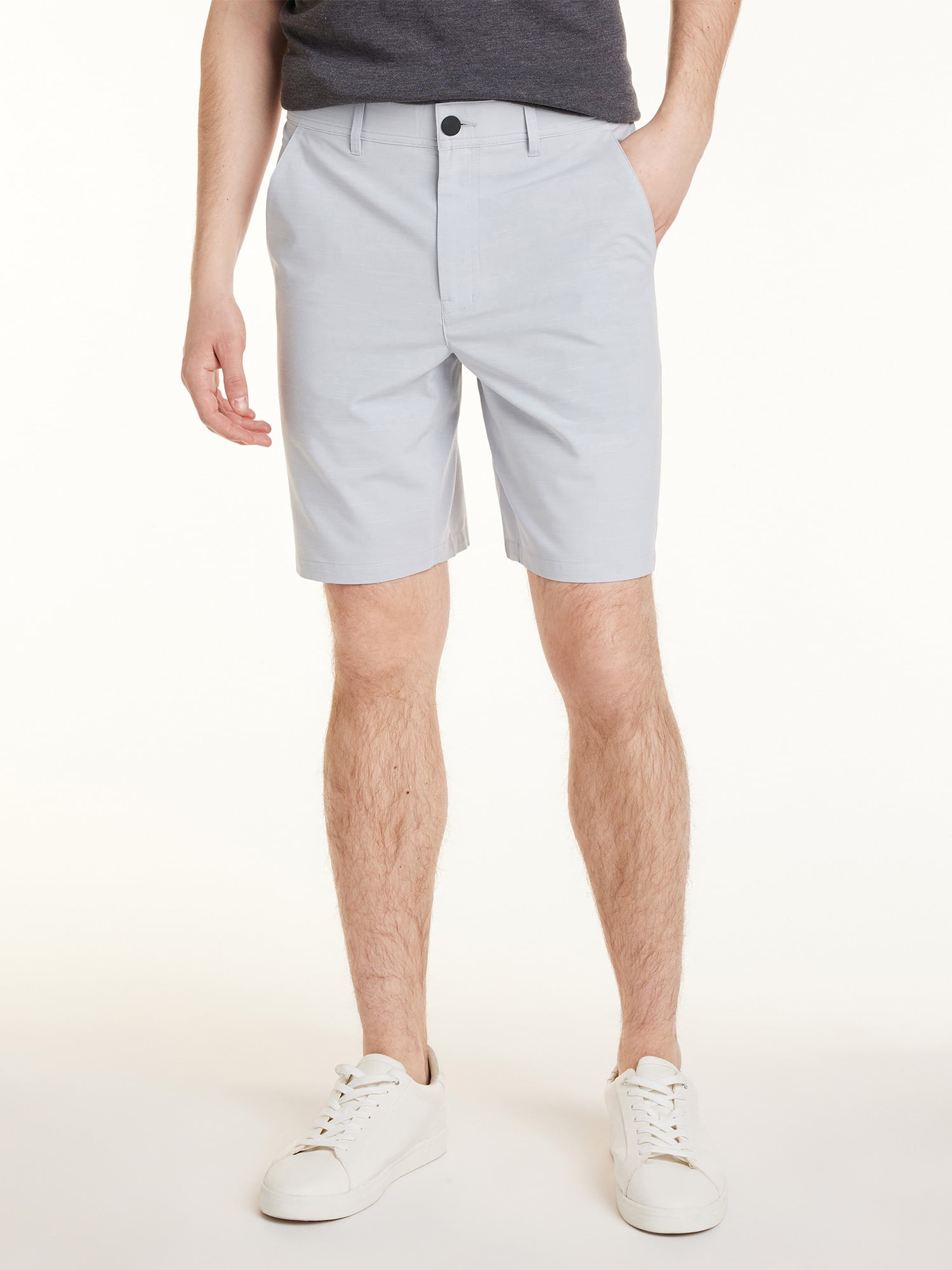 George Men's and Big Men's Flat Front Shorts, 9" Inseam, Sizes 30-46 ...