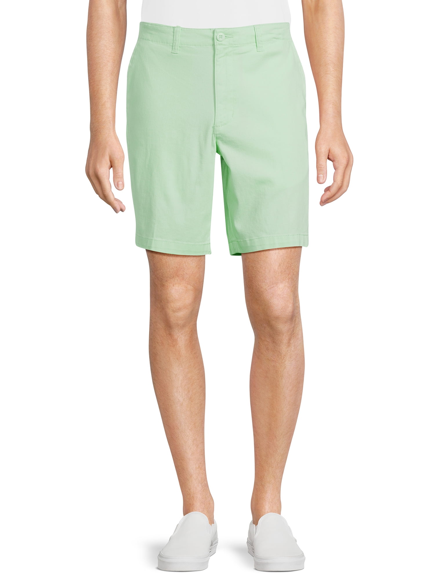 George Men's and Big Men's Flat Front Shorts, 9" Inseam, Sizes 28-54 ...