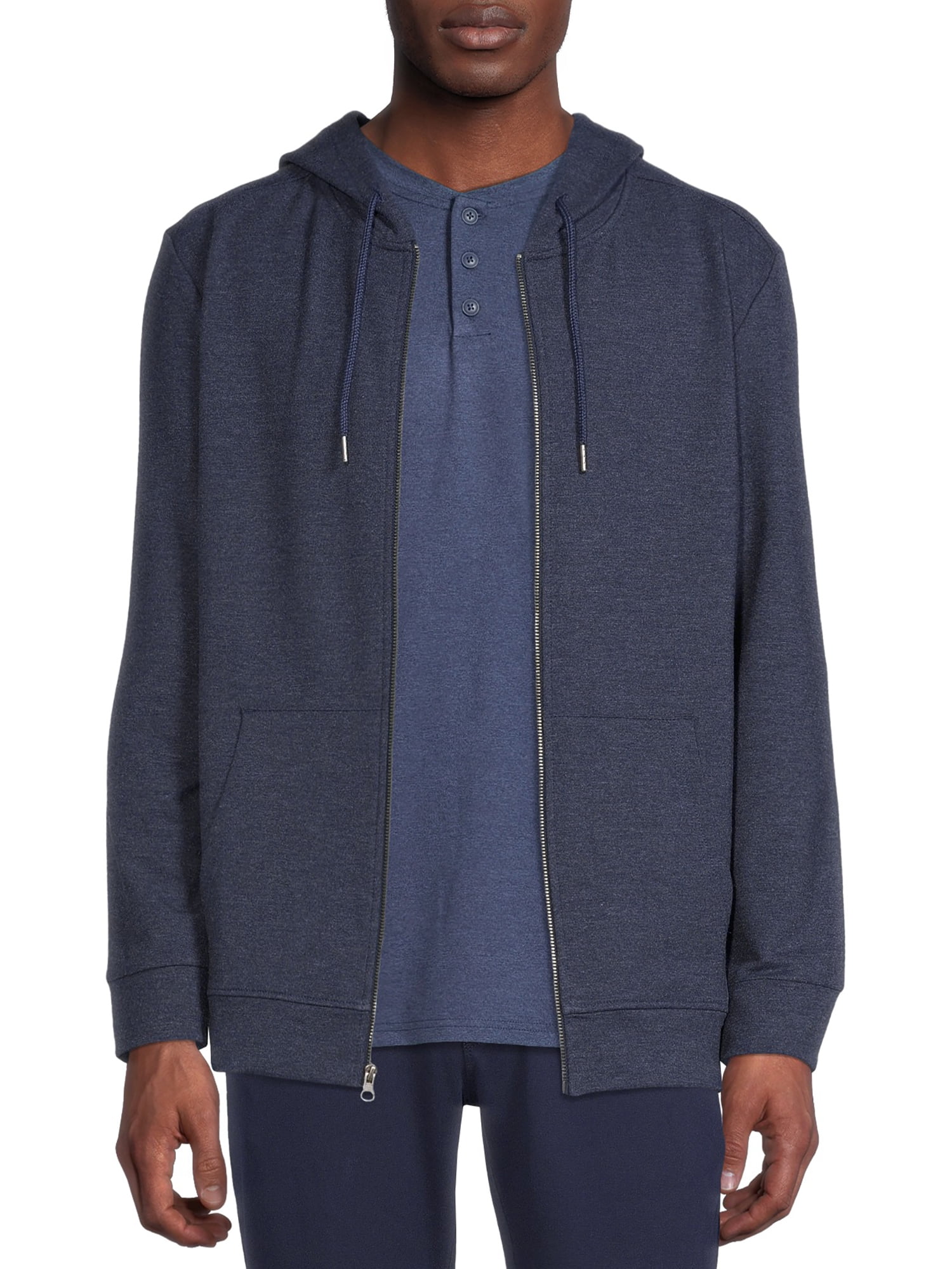 George men's Full-Zip Hoodie - French Terry Fabric - Walmart.com