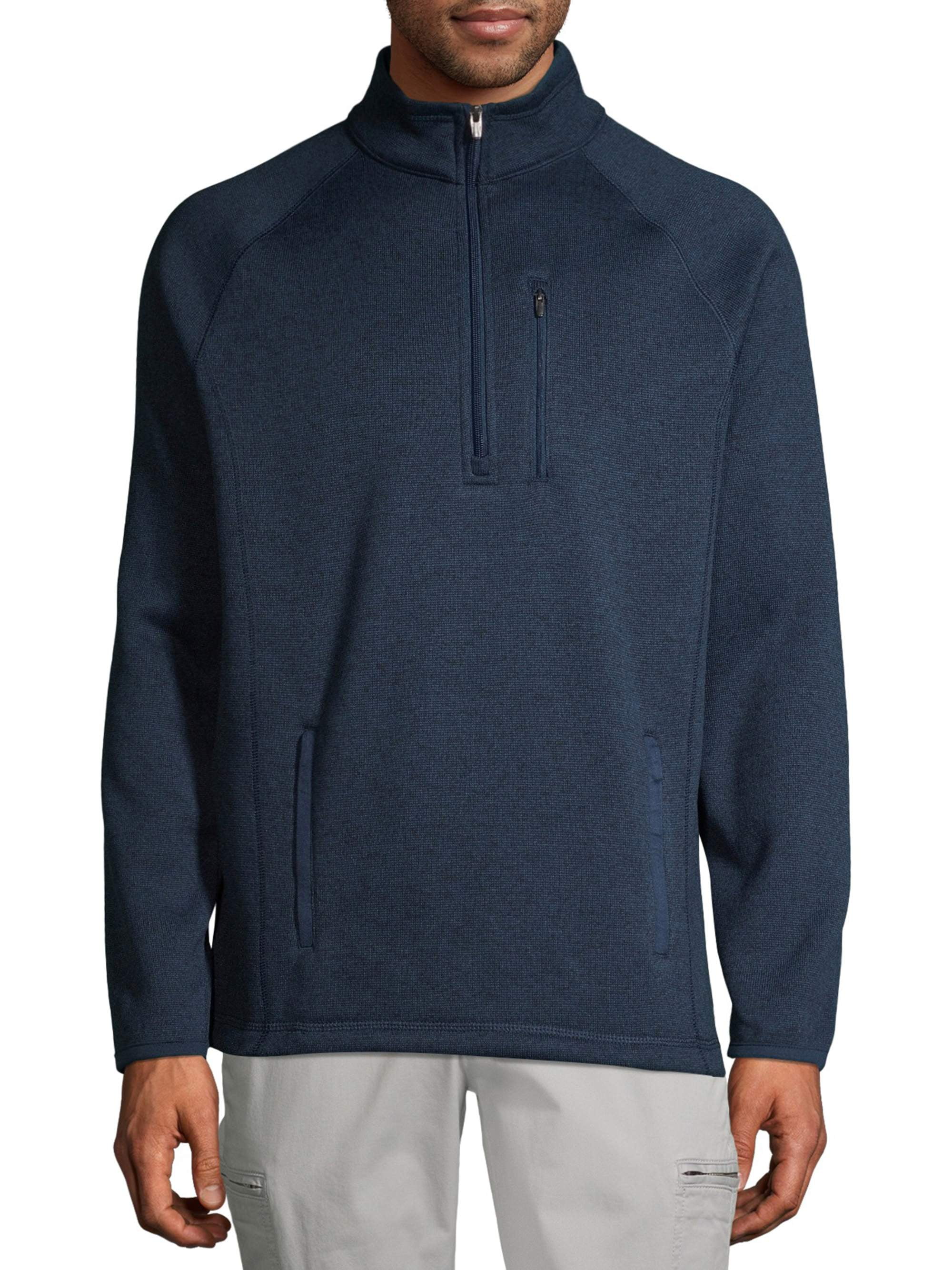 George Men's and Big Men's Half Zip Sweater Fleece, Up to Size 5XL ...