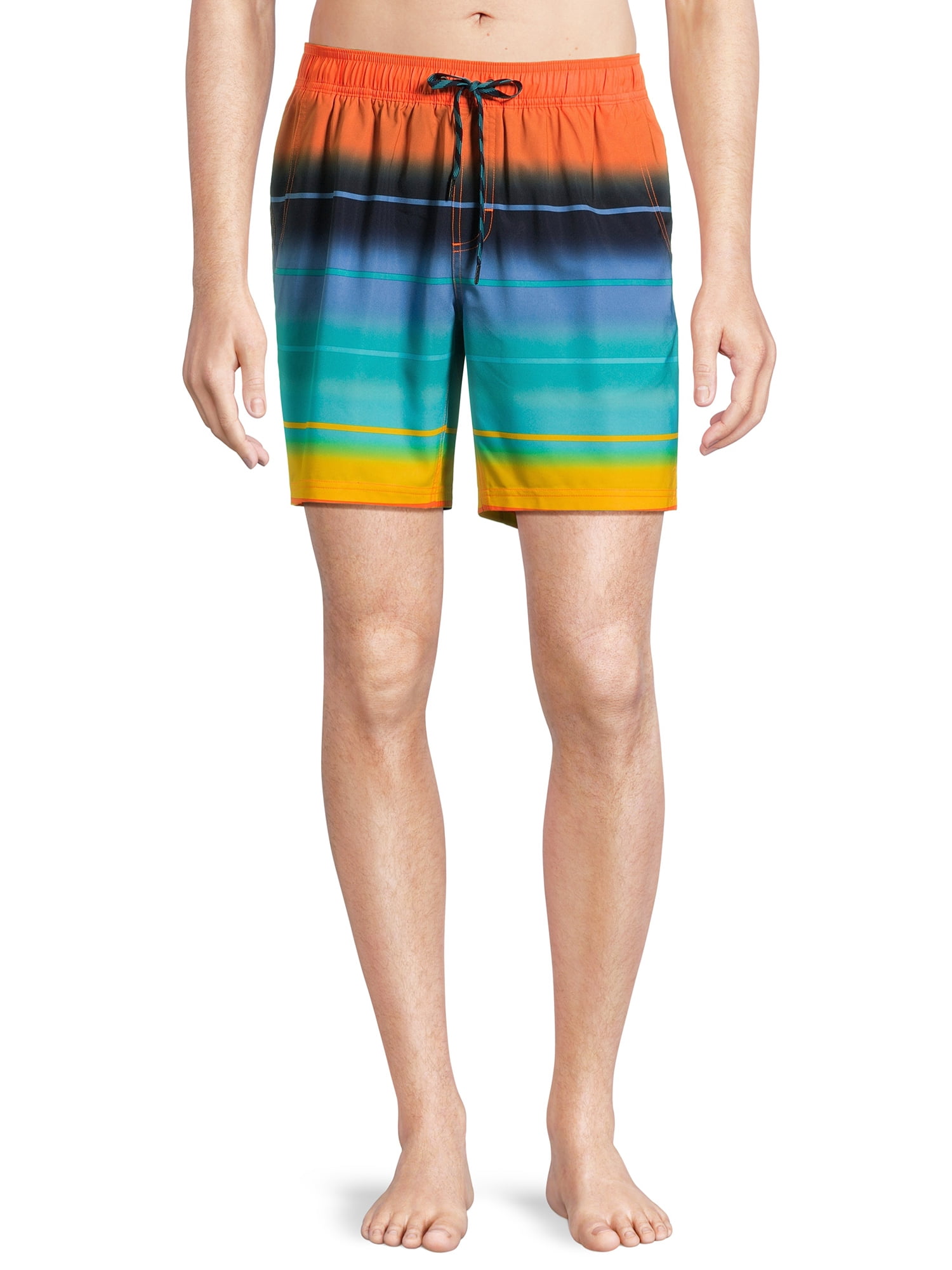George Men’s & Big Men's Compression Lined Swim Trunks with UPF50+, 7 ...
