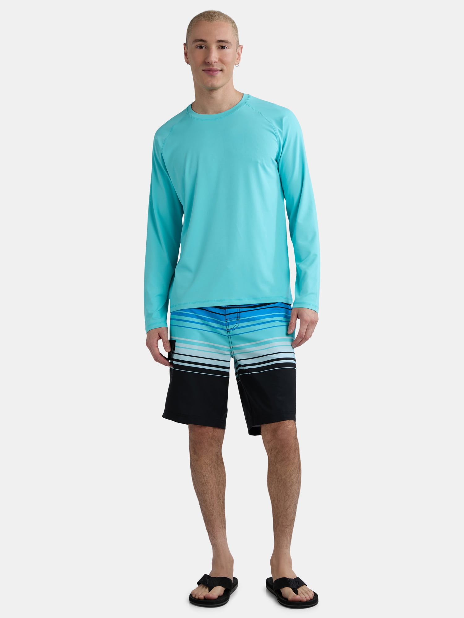 George Men's & Big Men's Sun Shirt with Long Sleeves, UPF 50+, Sizes S-5XL - Walmart.com