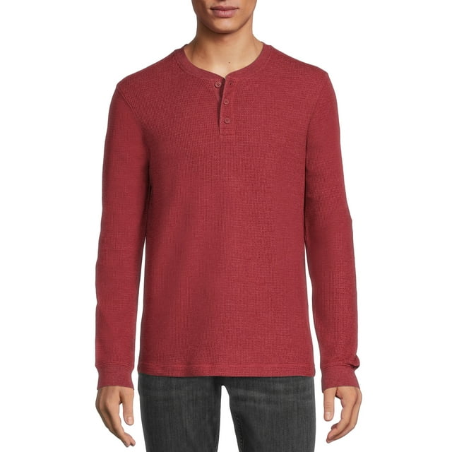 George Men's and Big Men's Long Sleeve Thermal Henley Shirt - Walmart.com