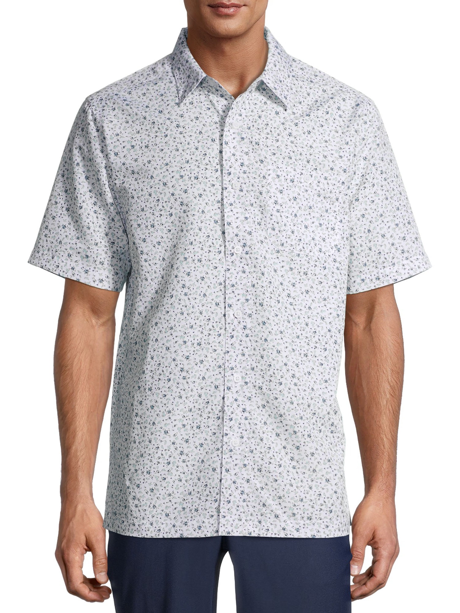 George Men's and Big Men's Microfiber Shirt, up to 5XL - Walmart.com